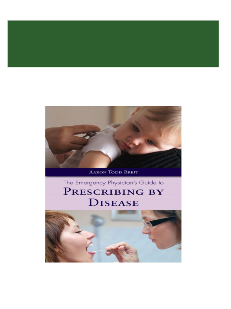 Instant Download Emergency Physician's Guide To Prescribing by Disease ...