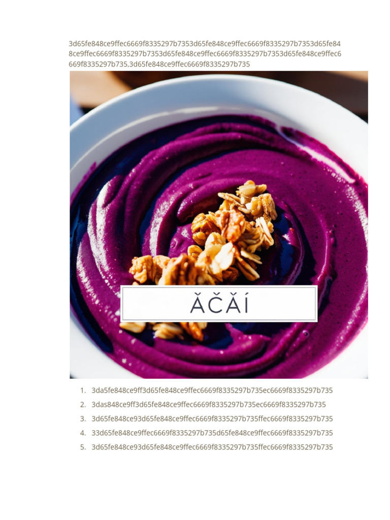 Acai 07 | PDF