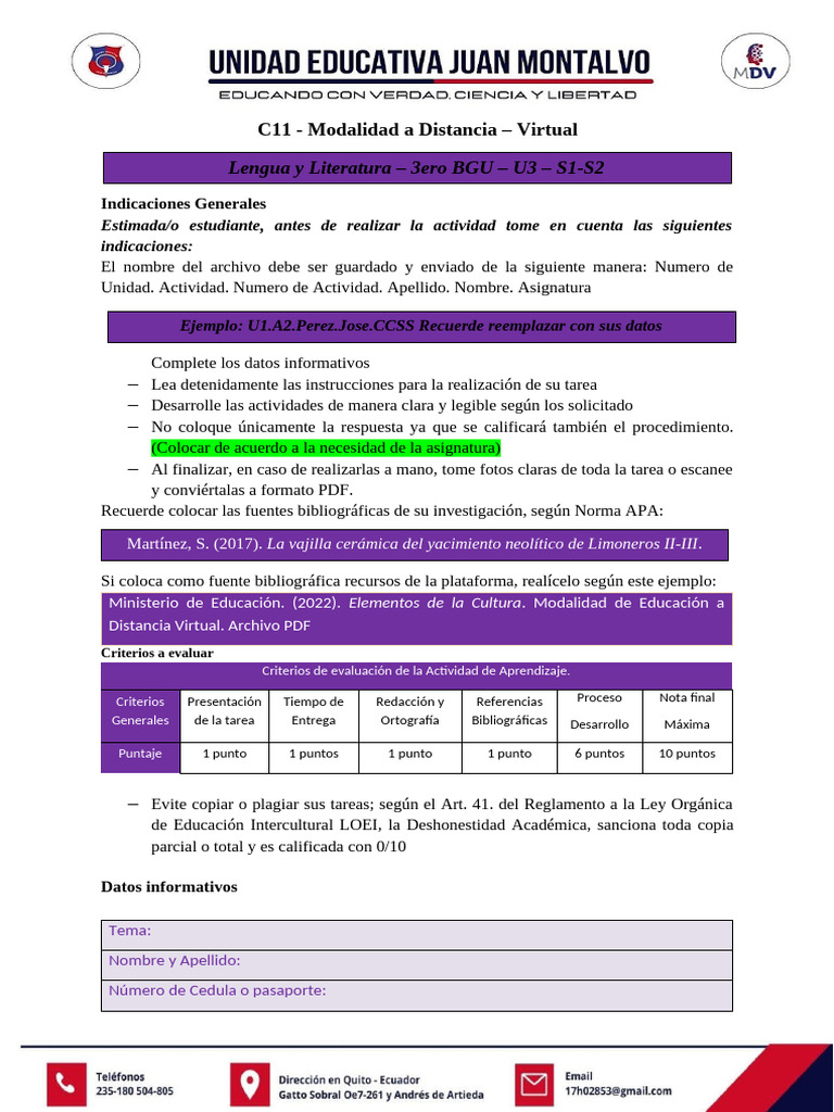 Tarea Entregable U3 S1-S2 | PDF