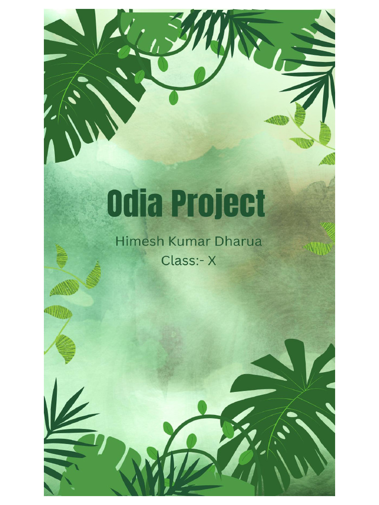 Odia Front Page | PDF