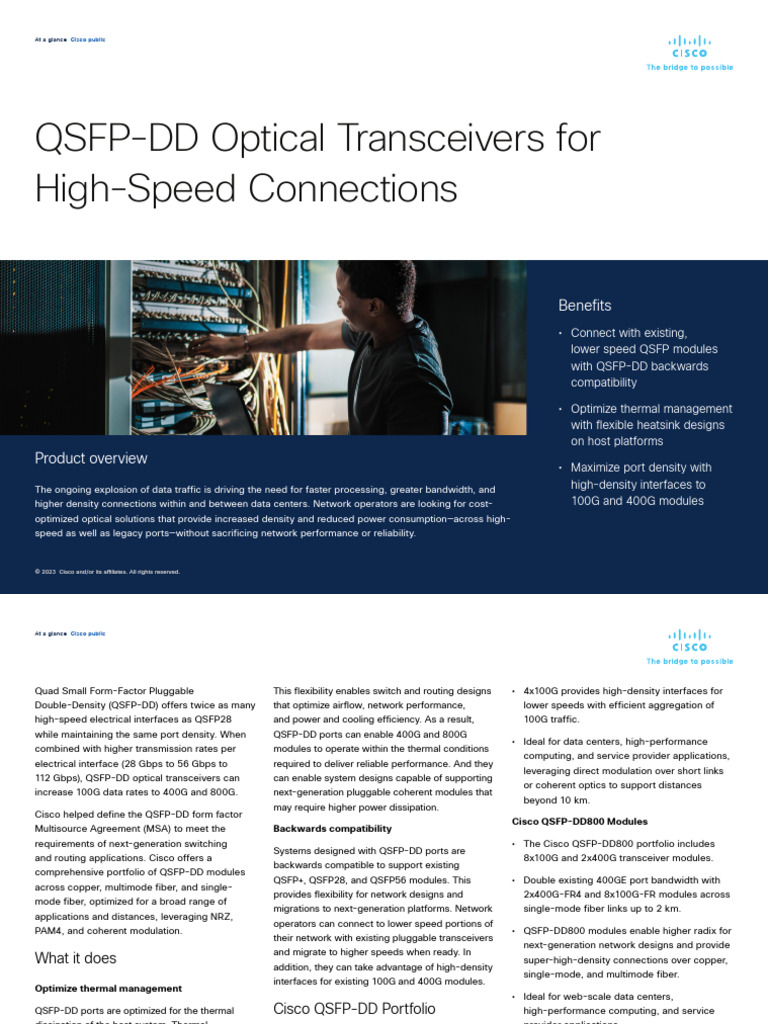 qsfp-dd-optical-trxs-high-speed-cxns-aag | PDF | Physical Layer Protocols | Computer Engineering