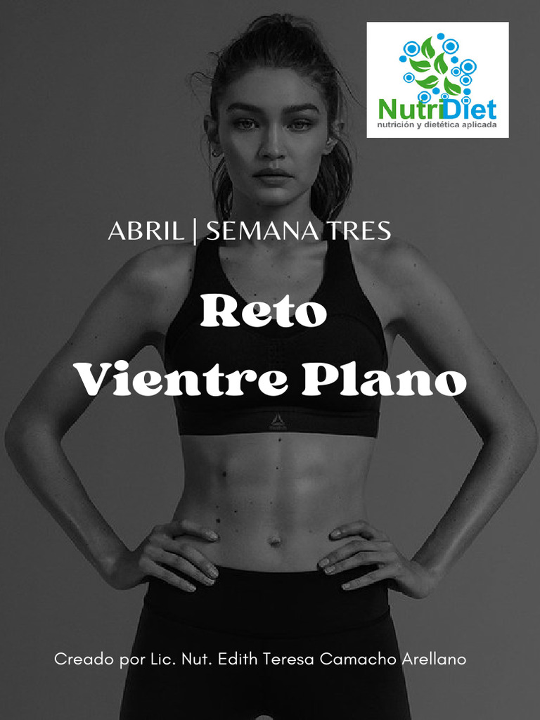 Semana 3 Abril. Reto Vientre Plano | PDF | ensalada | Cilantro
