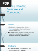 Elements and Compounds PowerPoint | PDF | Chemical Compounds | Molecules