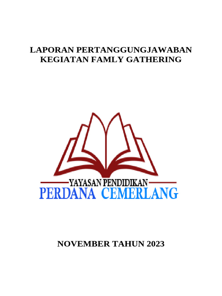 Laporan Family Gathering Yayasan 2023 | PDF