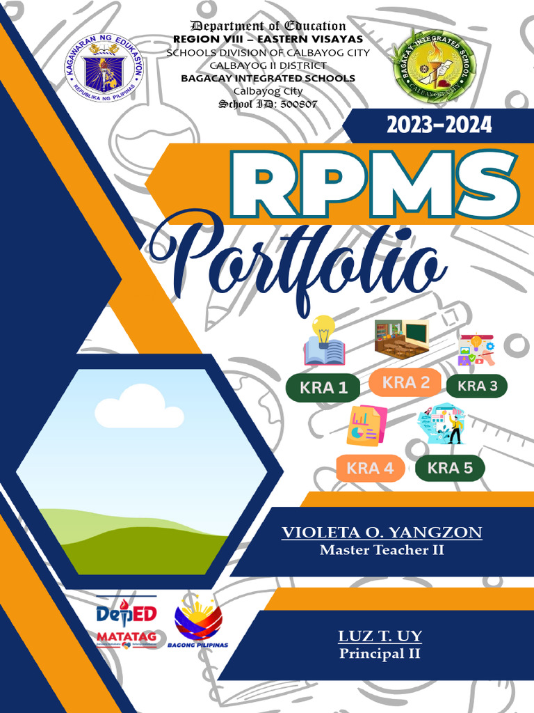 RPMS 2023-2024_MASTER TEACHER COPY | PDF | Learning | Educational ...