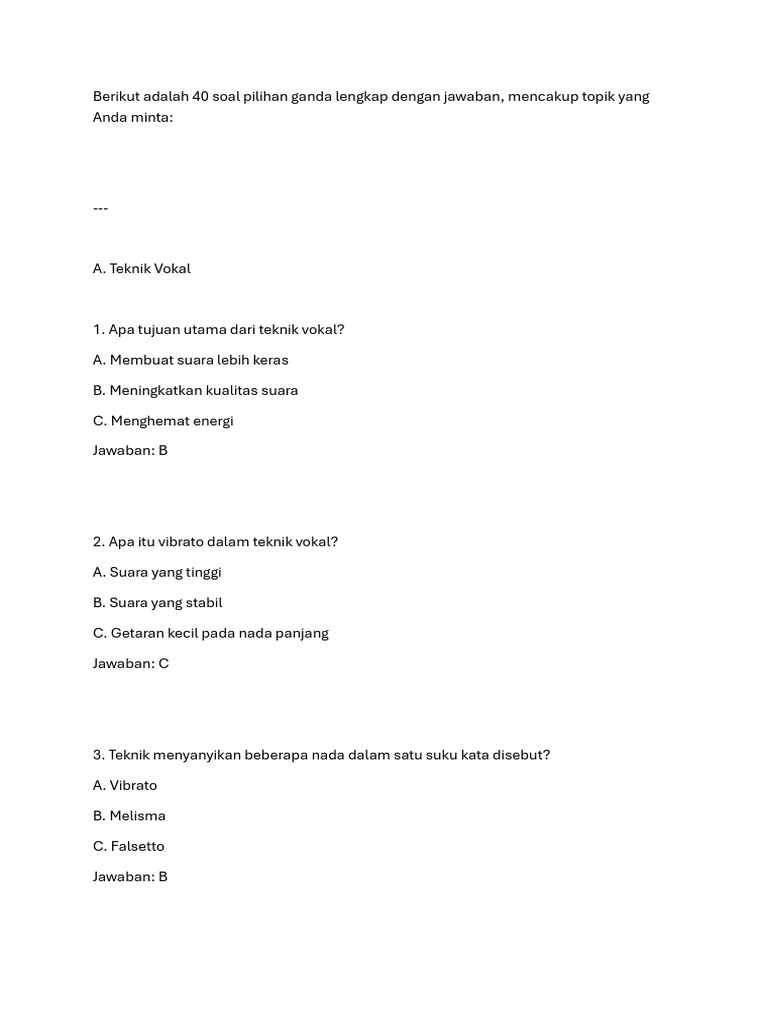latihan soal sb | PDF