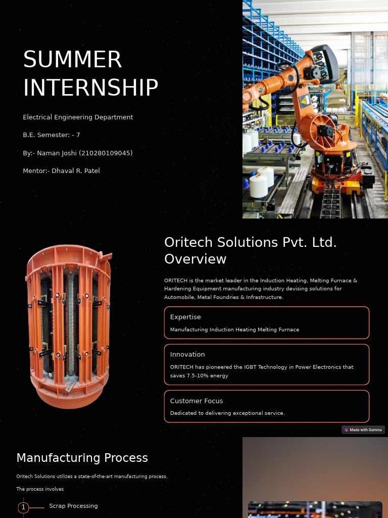 Summer Internship Naman Joshi 210280109045 | PDF