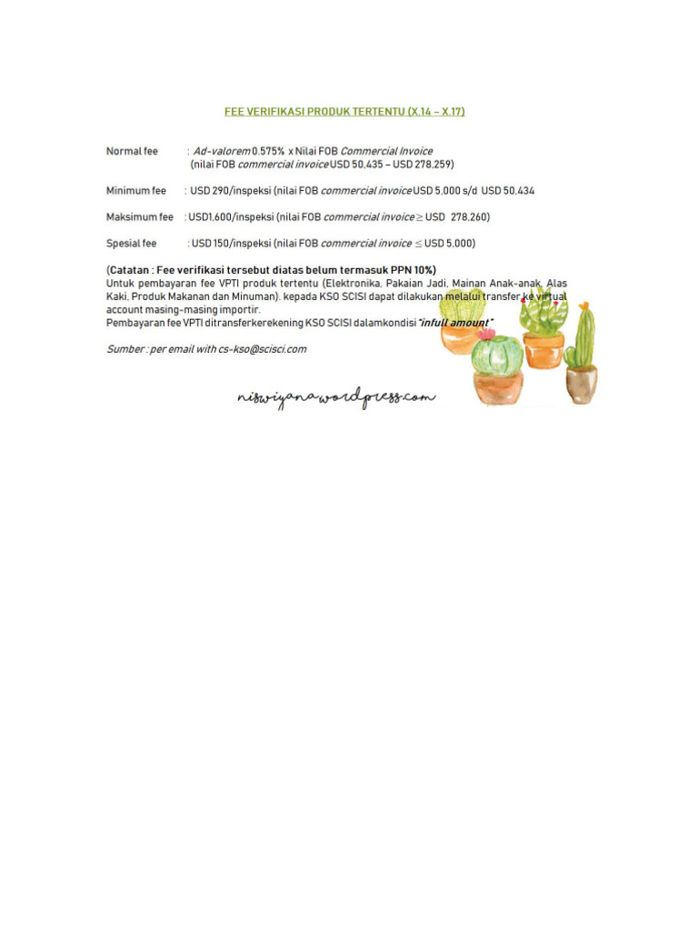 Inspection Fee | PDF