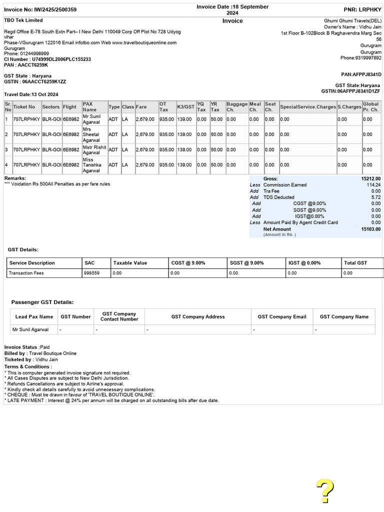 INvoice 1 | PDF | Value Added Tax | Public Finance