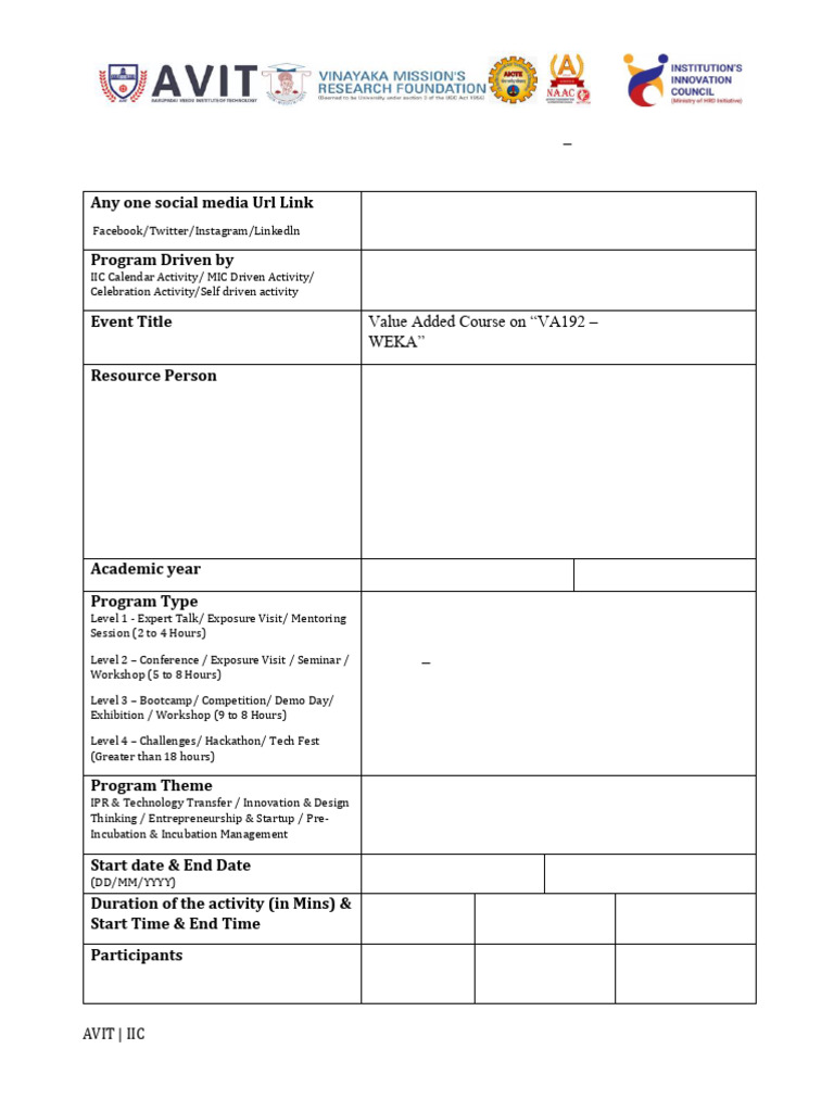 Value Added Course on “VA192 – Introduction to WEKA | PDF | Data ...