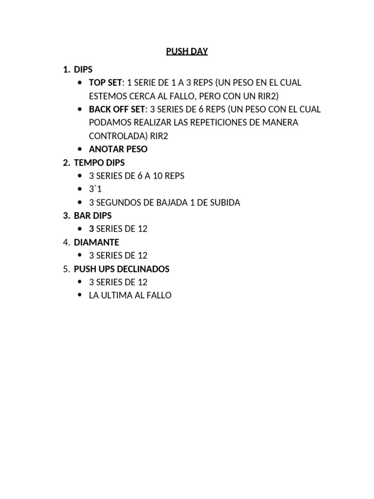 Push Day3 | PDF