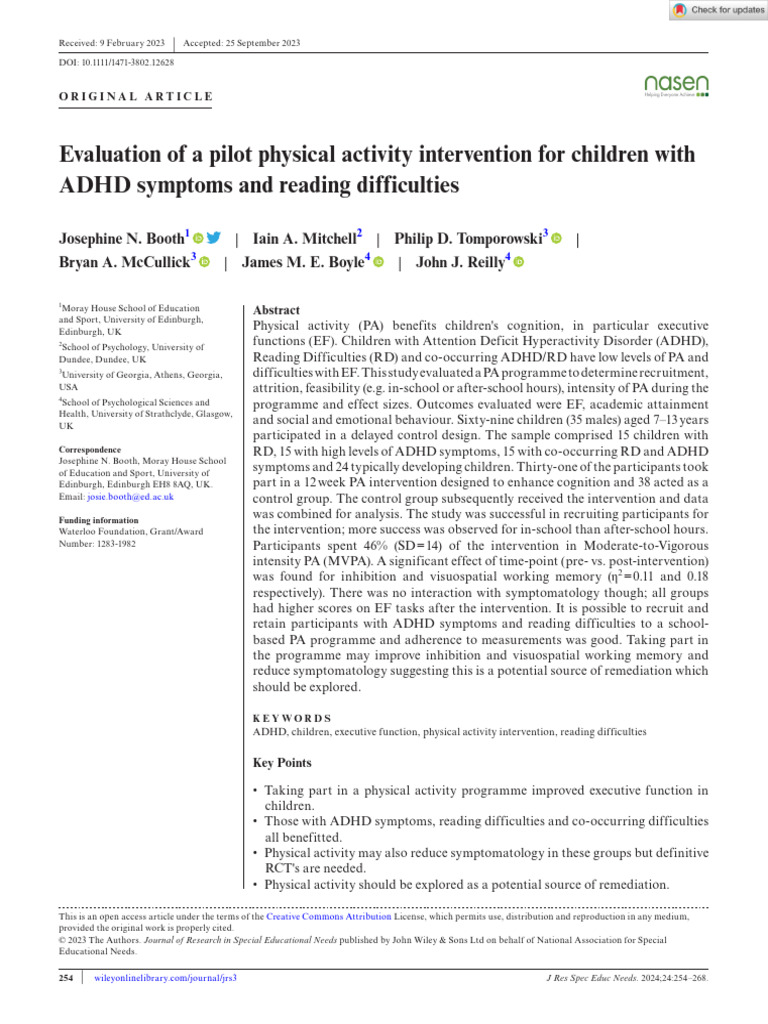 School Psych Paper on ADHD | PDF | Attention Deficit Hyperactivity ...
