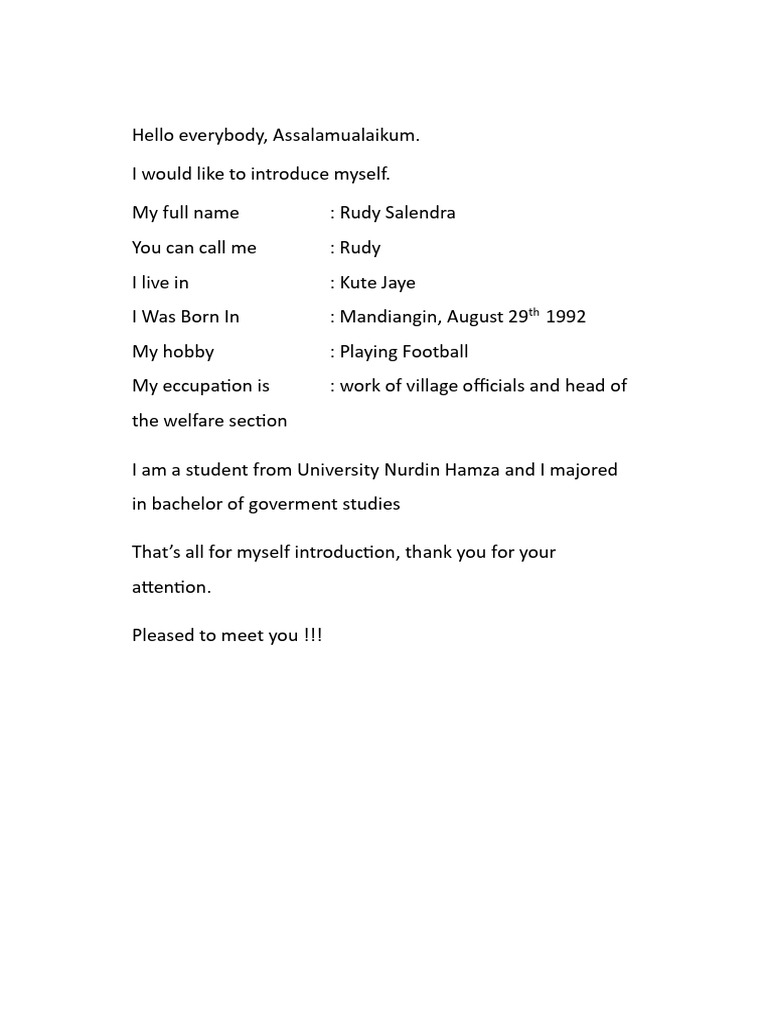 Introduce Rudy | PDF