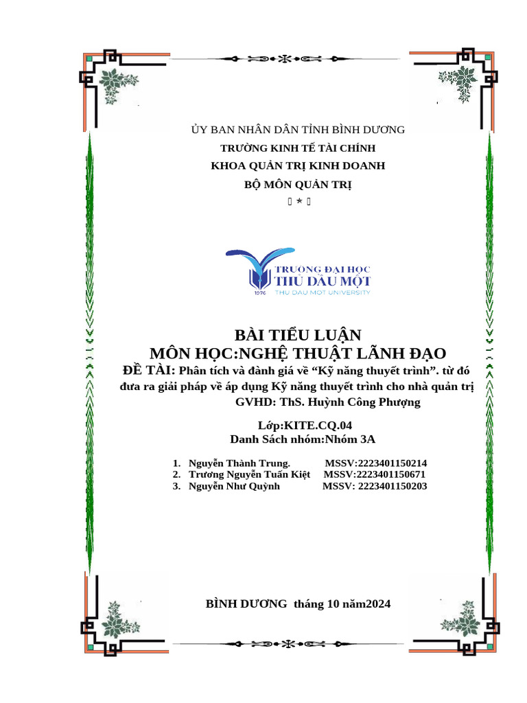 Nhóm 3A - Đề Tài 33 | PDF