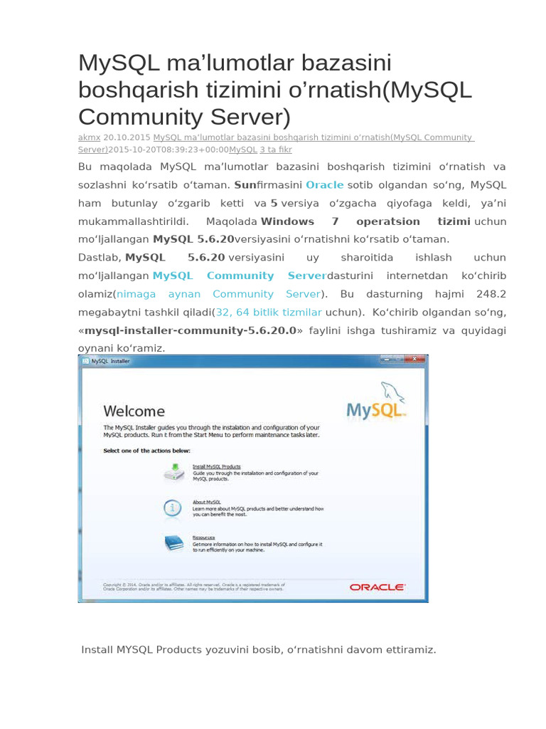 MySql | PDF