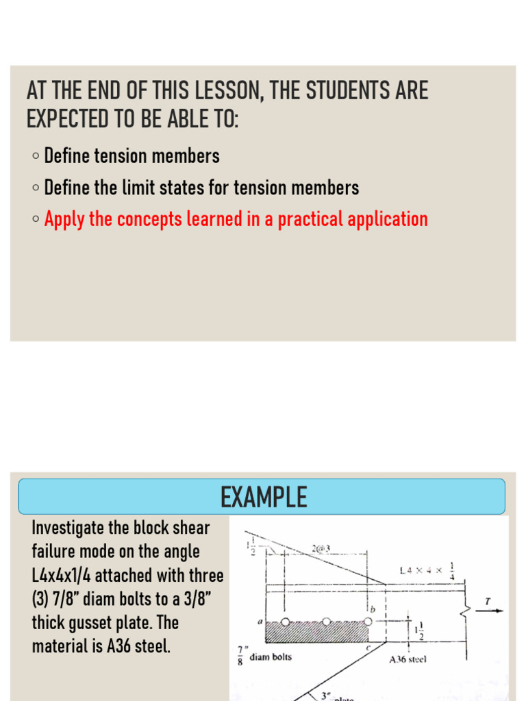 Analysis of Tension Members Part 2 of 2 | PDF | Continuum Mechanics ...