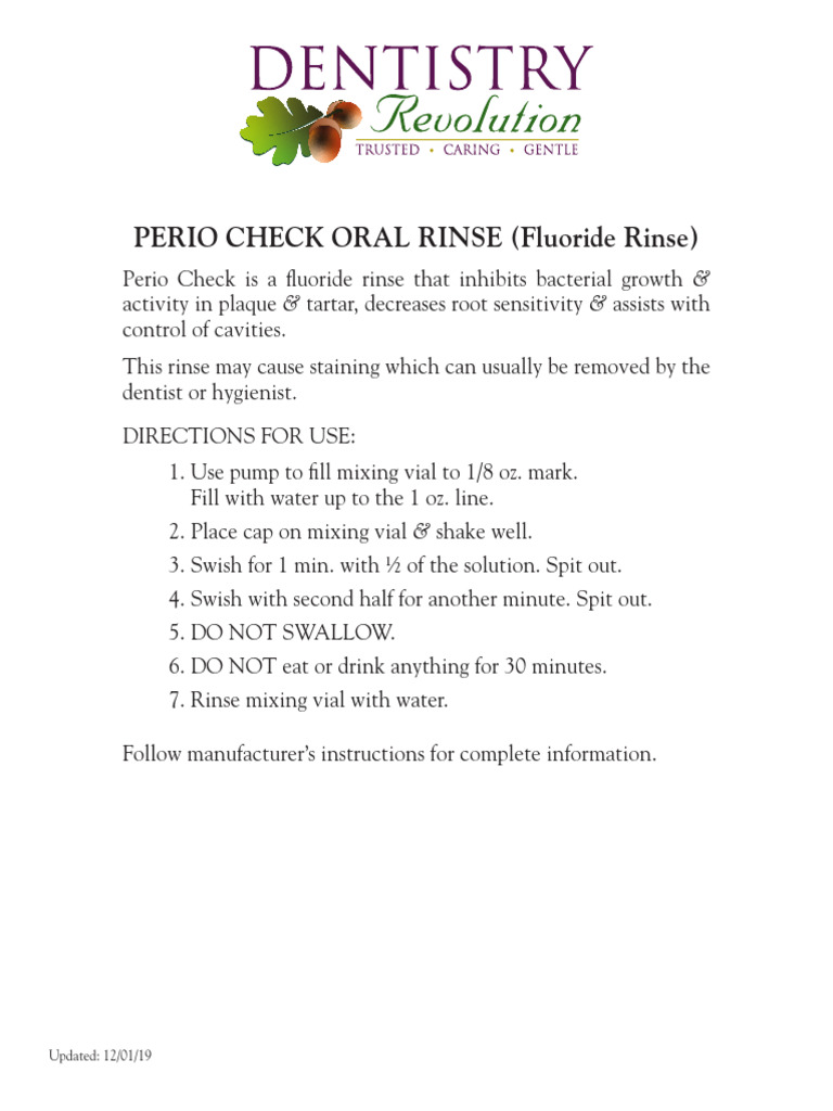 Perio Check 12-2019 | PDF