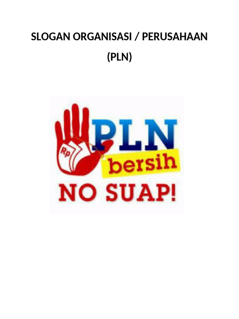 Slogan PLN dan Bank BRI | PDF