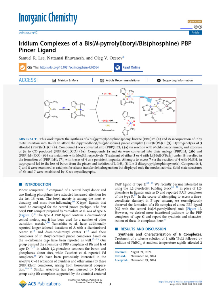 lee-et-al-2024-iridium-complexes-of-a-bis(n-pyrrolyl)boryl-bis(phosphine)-pbp-pincer-ligand ...