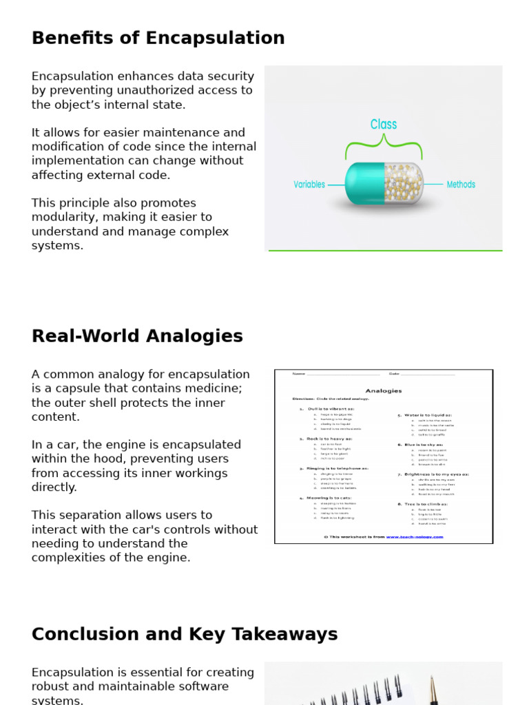 Benefits of Encapsulation in Software | PDF