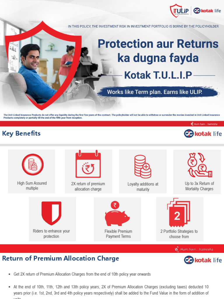 Tulip brochure | PDF | Insurance | Life Insurance