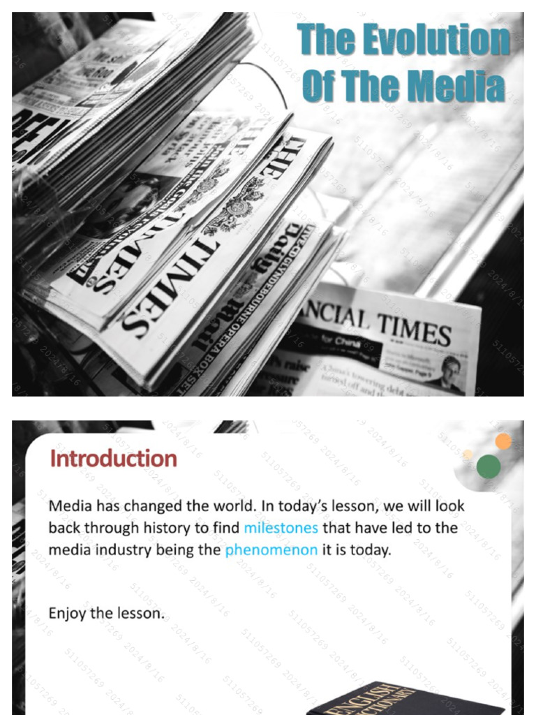 The Evolution of Media | PDF