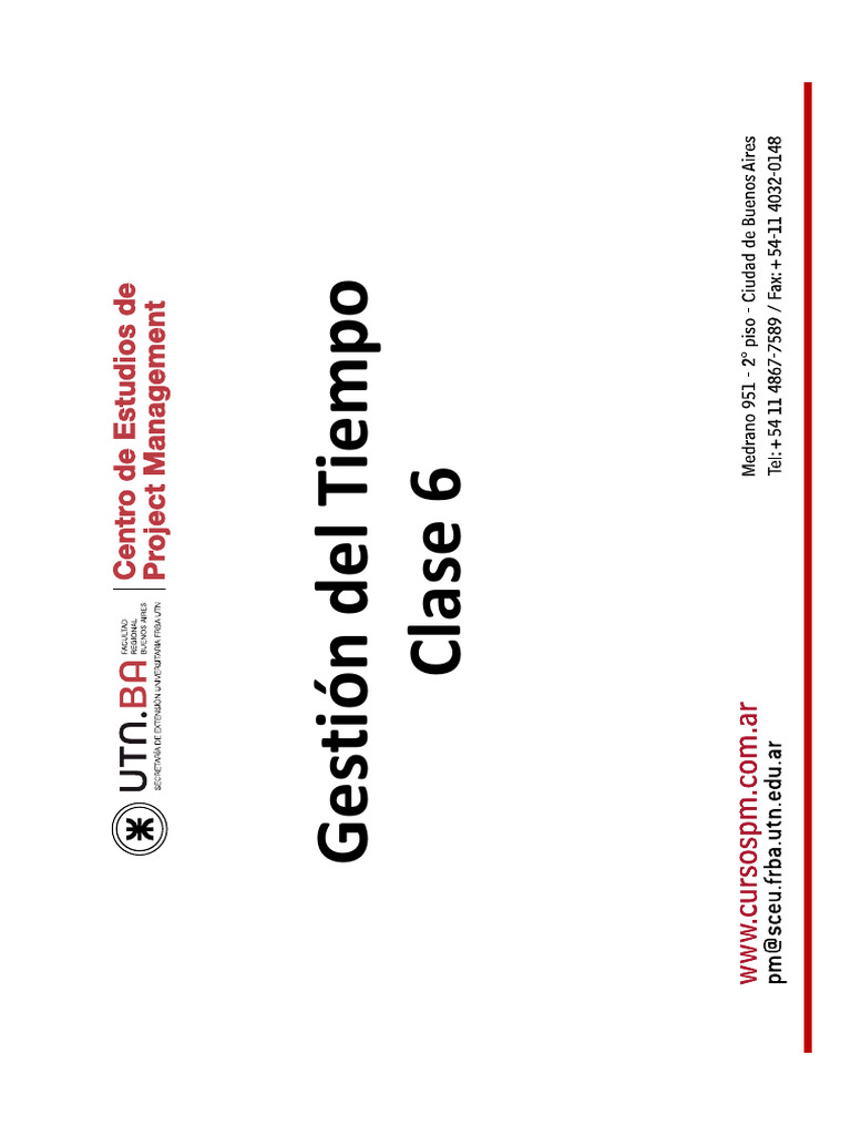 Utn Pme Clase 06 Tiempos v.1.0.0 Revisado | PDF | Software