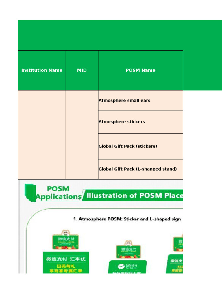 WeChat Pay 2025chinese New Year Campaign POSM Application Form | PDF