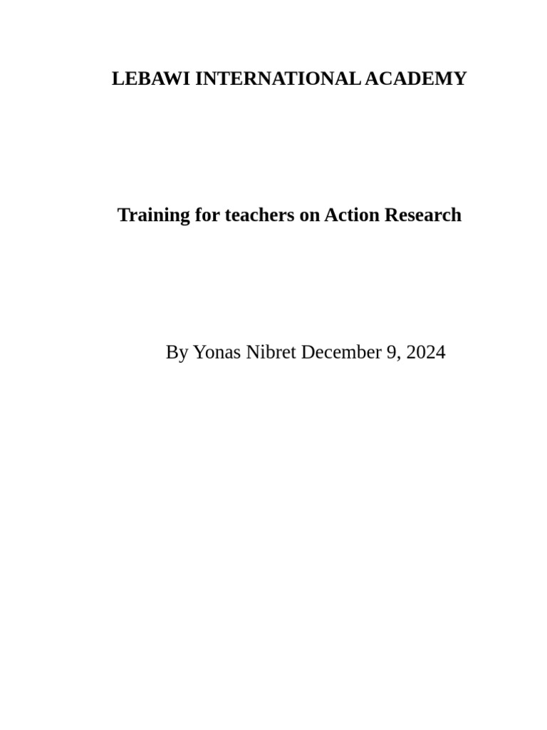 Educational Action Research Presentation | PDF | Action Research ...