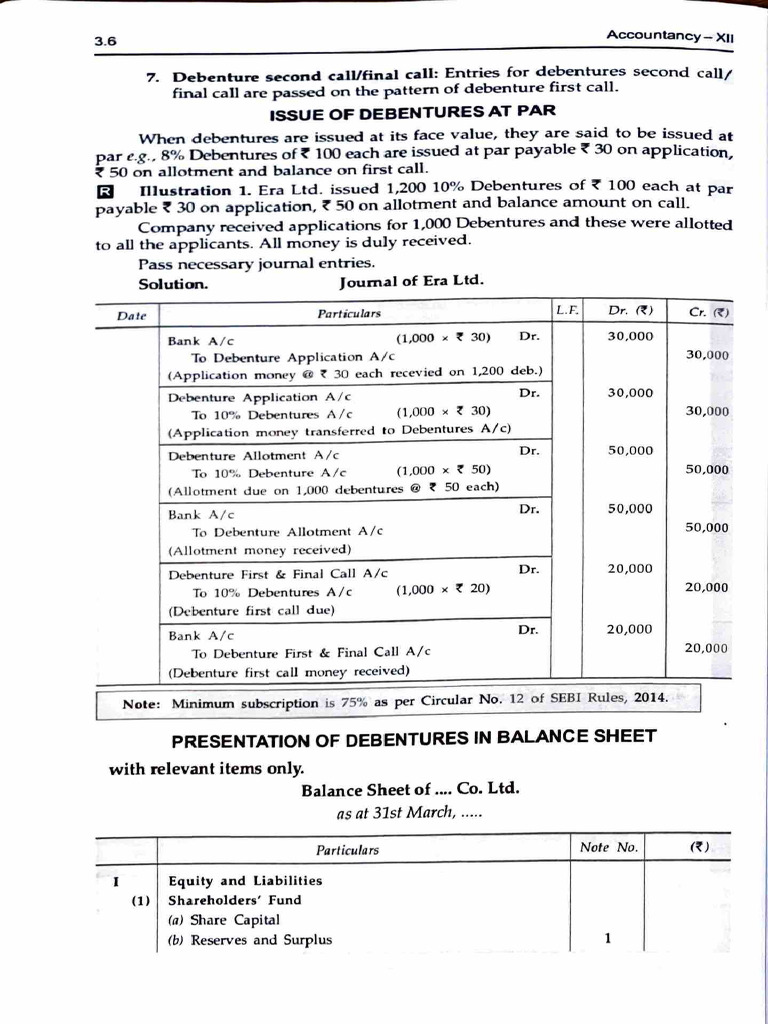 Ch 2 - Debenture Illustrations | PDF