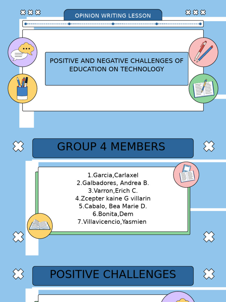 Mastering Opinion Writing Education Presentation in Blue White Simple ...