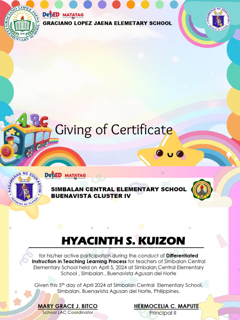 Cert Rainbow Design 3 | PDF | Human Communication | Behavior Modification