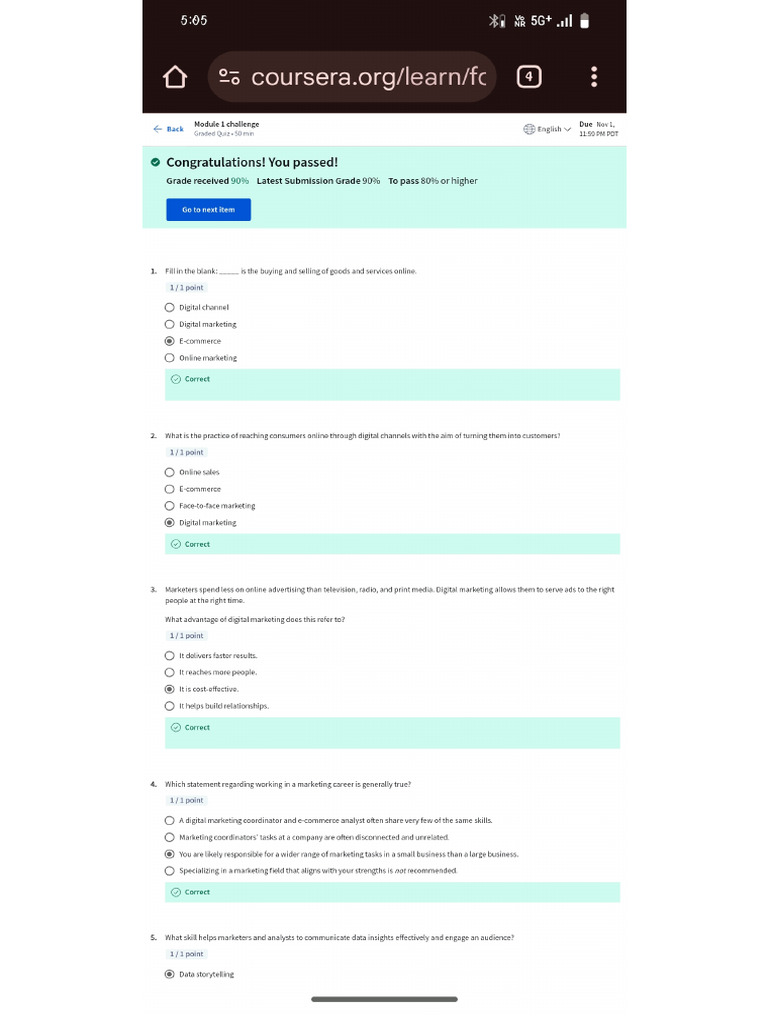 Week 1 Module Graded Assessment Answer | PDF