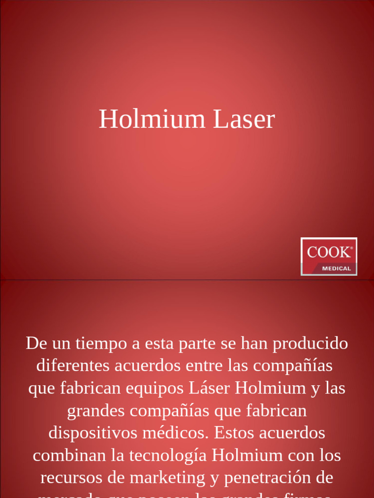 Laser Holmium. | PDF | Láser