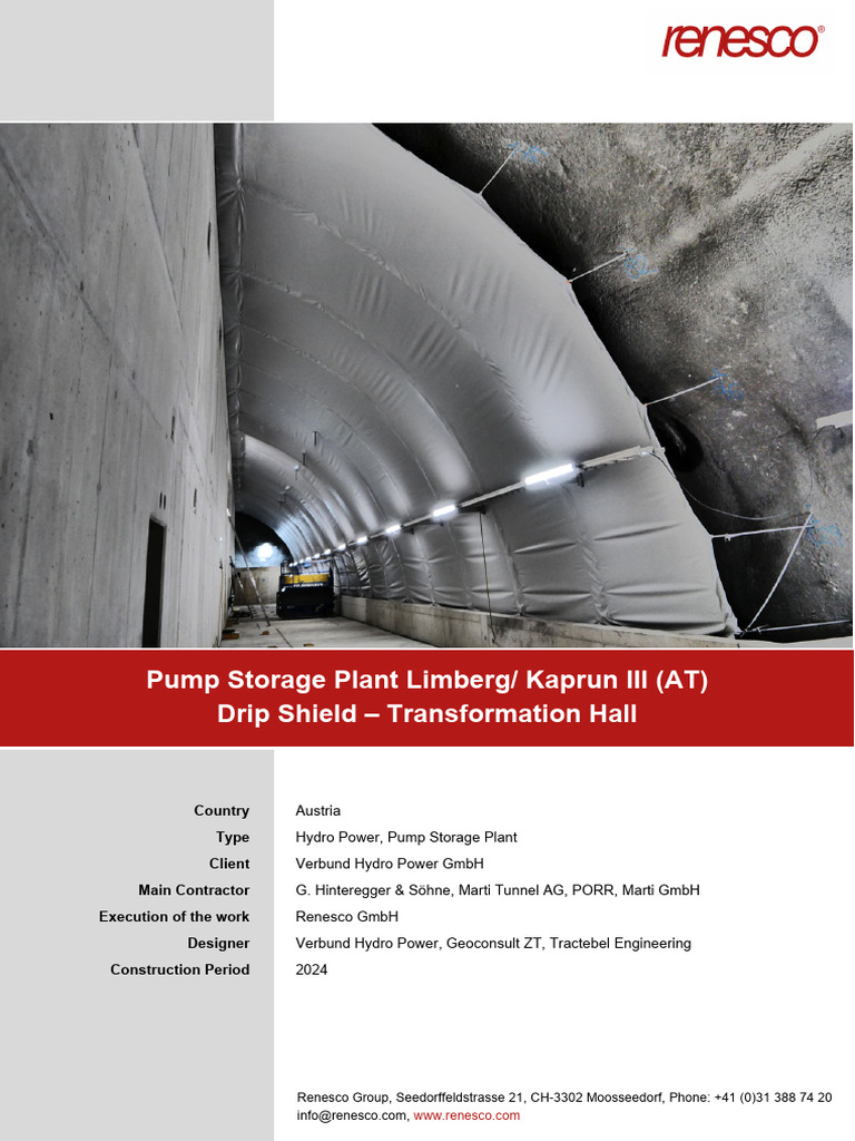 Drip_Shield_transformation_hall_Limberg_III | PDF | Hydroelectricity ...