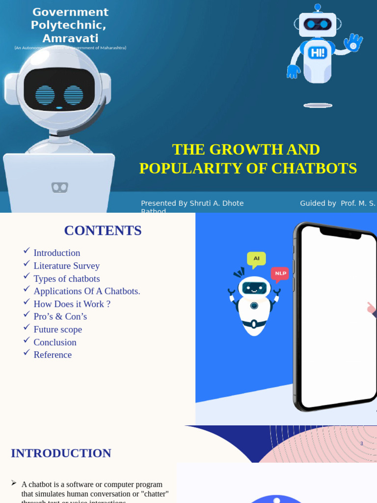 THE GROWTH AND POPULARITY OF Chatbot (20IF012) Final | PDF | Information Science | Computer Science