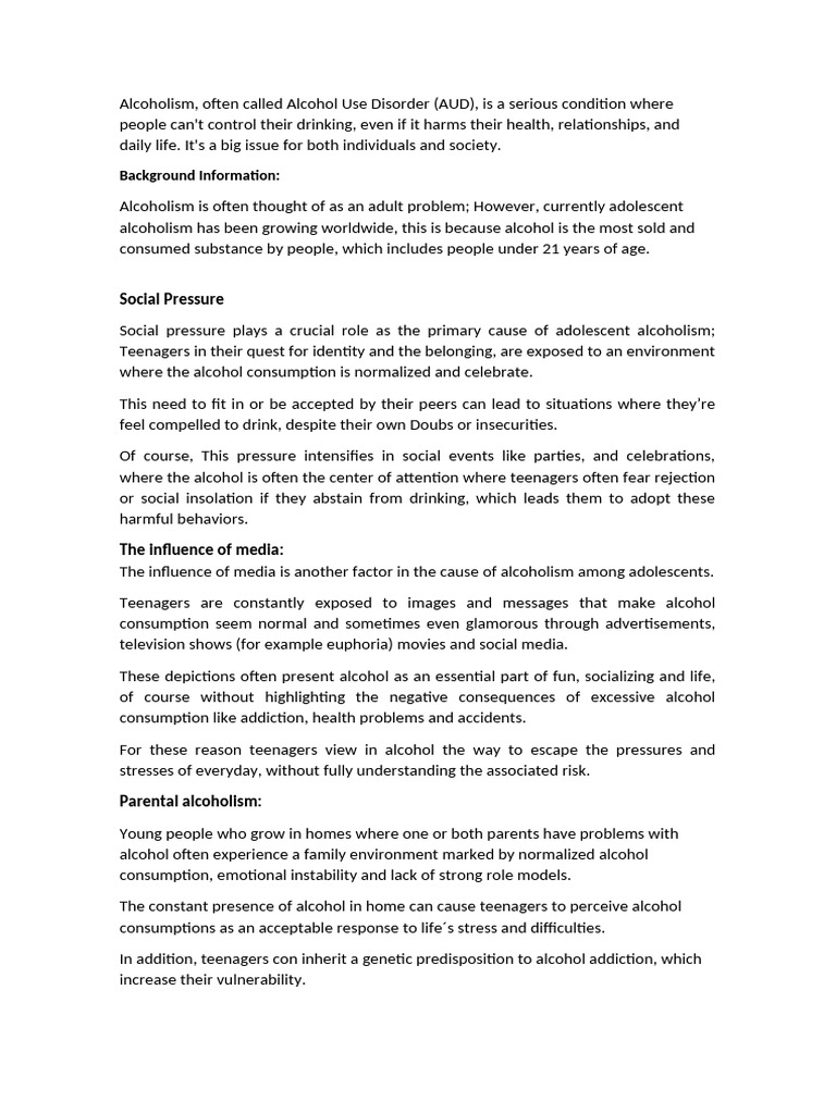 What Are The Key Factors Contributing To Alcohol Consumption in ...
