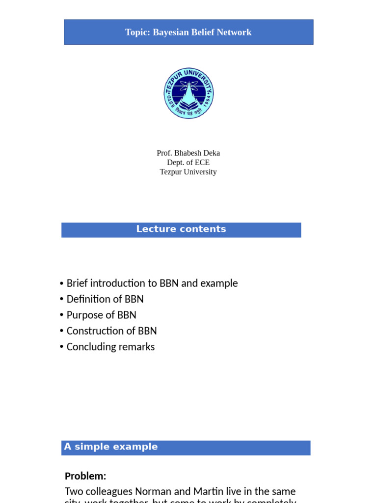 4.3 Bayesian Belief Network | PDF | Bayesian Network | Probability Theory
