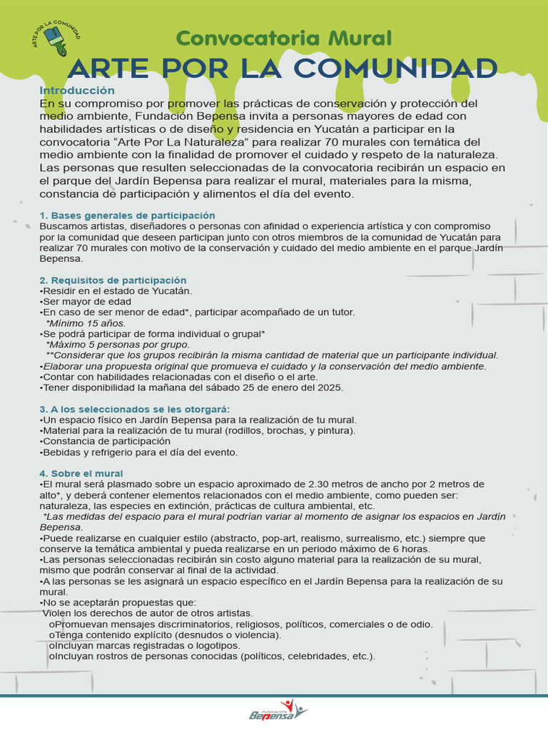 Convocatoria - Arte Por La Comunidad | PDF