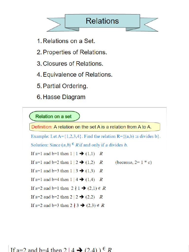 Relations, Functions and Lattices | PDF
