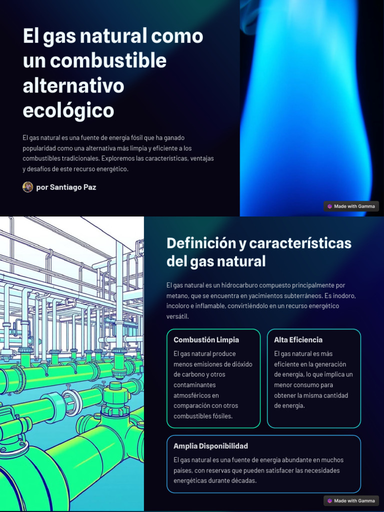 El Gas Natural Como Un Combustible Alternativo Ecologico | PDF | Gas ...