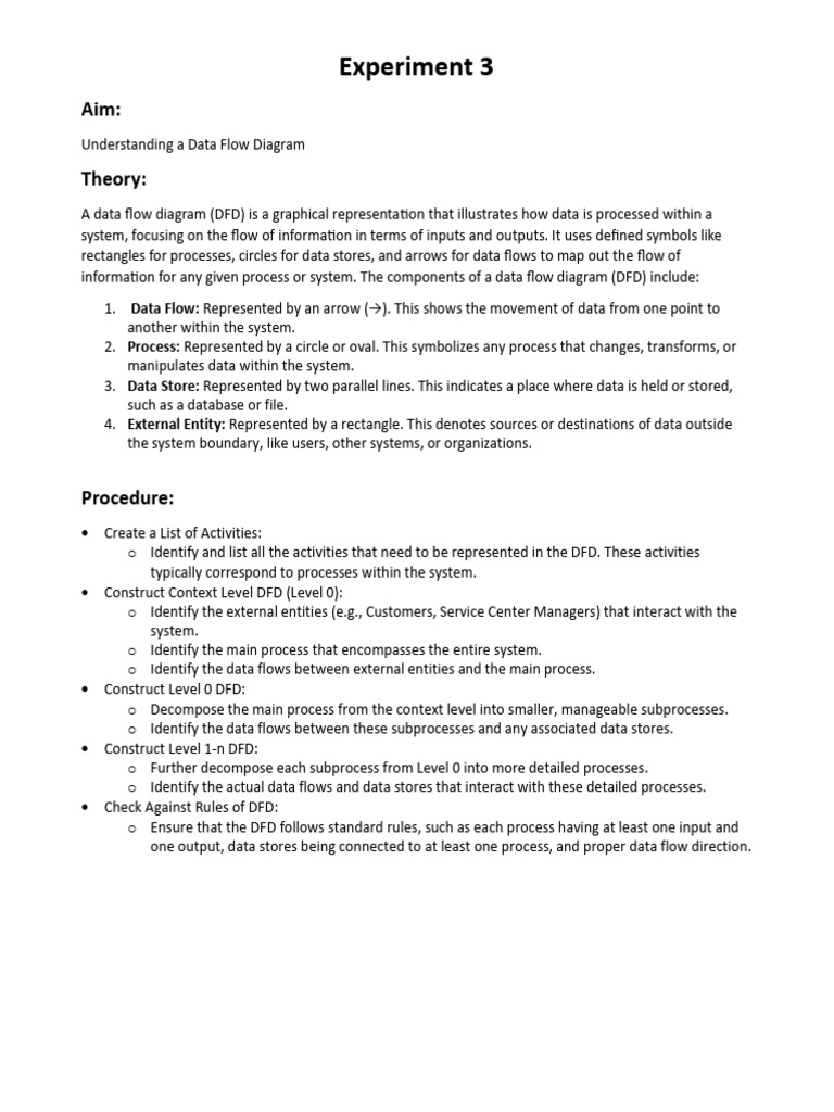 Understanding A Data Flow Diagram | PDF | Information Science ...