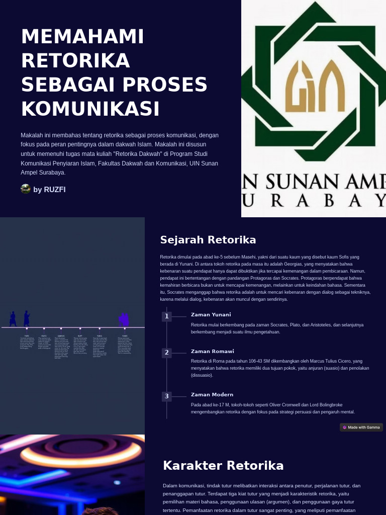 Memahami Retorika Sebagai Proses Komunikasi 1 | PDF