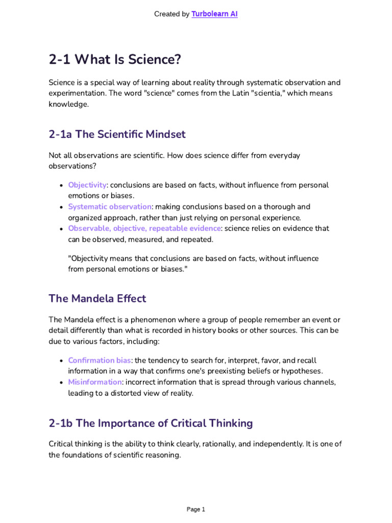 Understanding Science and Critical Thinking | PDF | Hypothesis ...