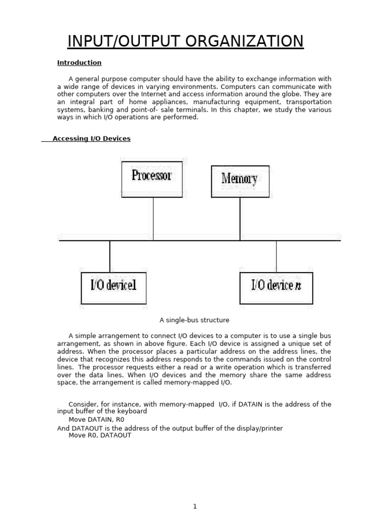 DL_&_CO_Unit 5_ Material(N) (1) | PDF | Input/Output | Operating System DL_&_CO_Unit 5_ Material(N) (1) | PDF | Input/Output | Operating System