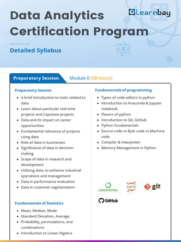 Data Analytics Detailed Syllabus | PDF | Statistics | Mongo Db