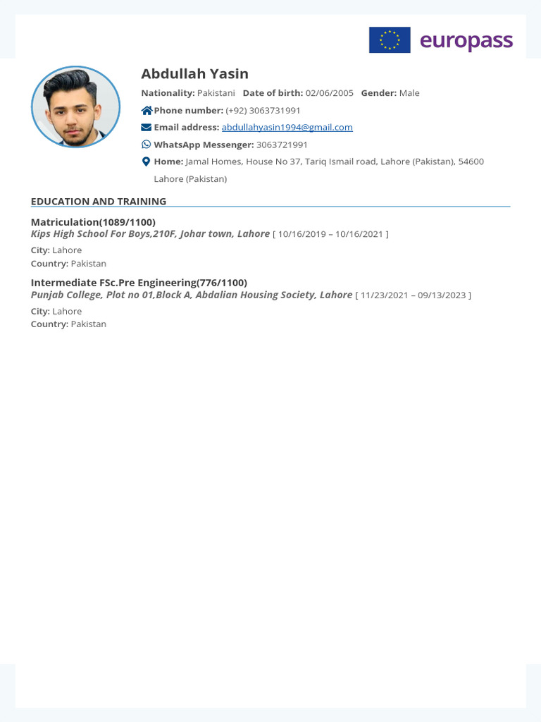 Abdullah CV | PDF