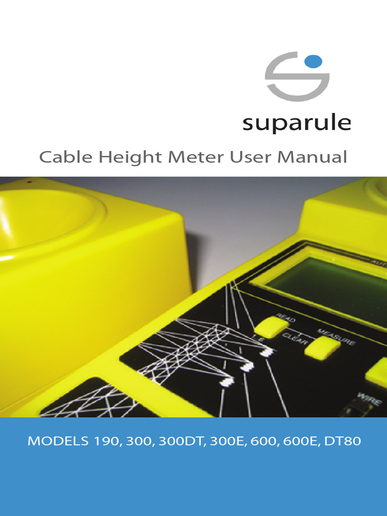 Cable Height Meter User Manual | PDF