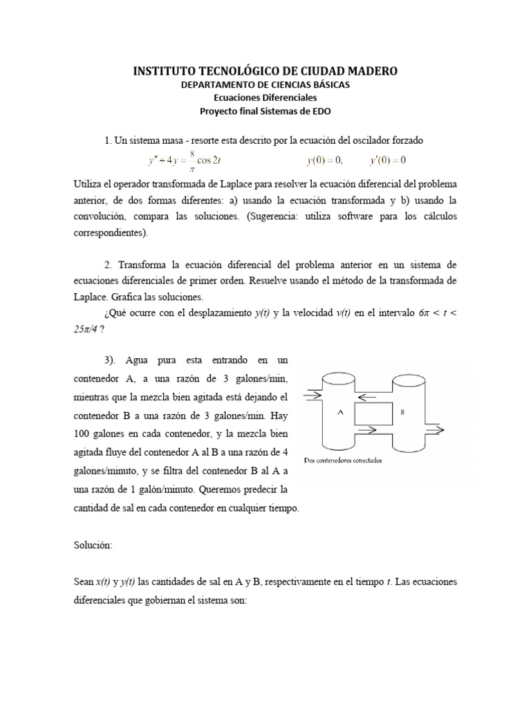 Proyecto Final Sistemas de Edo 2024-2 | PDF