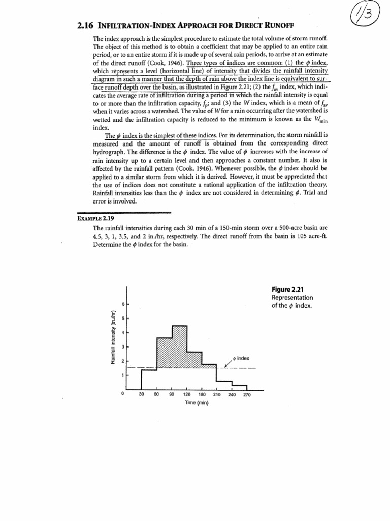 1b. Infiltration Phi-Index Basics (Gupta, 2008) | PDF